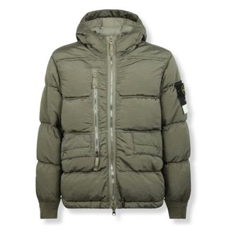 Stone Island Homme, Vestes, Vert, Taille: 2XL Nylon Metal Down Jacket
