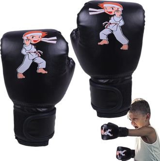 Generic Da Boxe per Bambini - Comodi Da Boxe per Bambini, Da Allenamento per Ragazzi Con Supporto per Il Polso, Materiale Pu Durevole, Divertente Design Con M
