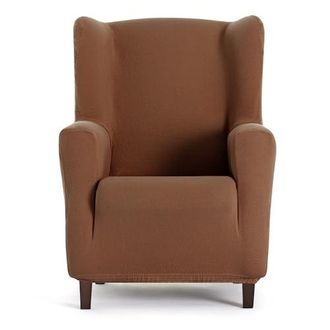 Eysa Housse de Fauteuil bi-&eacute;lastique pour berg&egrave;re Couleur Orange Design Harlem