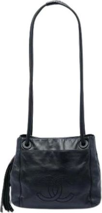 Chanel Sac bandouli&egrave;re vintage doccasion - Femme - Pre-owned - Noir - Taille: ONE Size