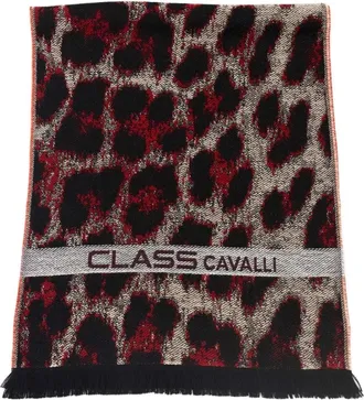 Cavalli Foulard Animalier - Audacieux et Sophistiqu&eacute; - Homme - Accessoires - Rouge - Taille: ONE Size