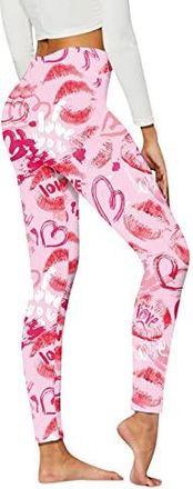Generic Leggings de sport imprim&eacute;s pour la Saint-Valentin 2026 pour femmes, w, L