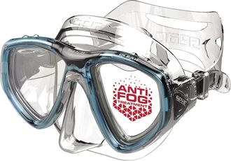 Seac Clear - Zweiglas-Tauchmaske aus Silikon | Antibeschlag Low-Volume Maske zum Tauchen und Schnorcheln, Aquamarin