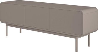Selsey Selsey Oro - TV-Lowboard mit 3 Schubladen, dunkelbeige, 154 cm