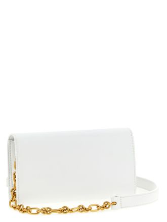 Balmain Womens White Calfskin Cardholder Accessory