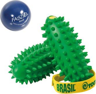 Togu Set Massageball Faszio Ball Local und Brasil 2er-Set Tiefenmuskulatur Handtrainer, Made in Germany