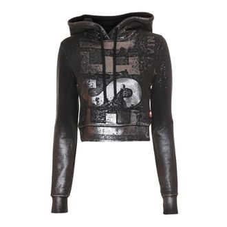 Diesel Vintage Hoodie mit Kapuze und Kordelzug - - Sweatshirts & Hoodies - Damen - Grau - S