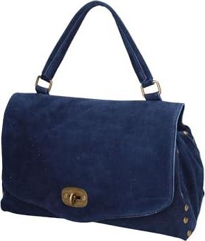 Gave Lux Sac &agrave; bandouli&egrave;re en cuir v&eacute;ritable pour femme Made in Italy 37x22x15 cm GLX228104423FBG, bleu fonc&eacute;, Taille unique