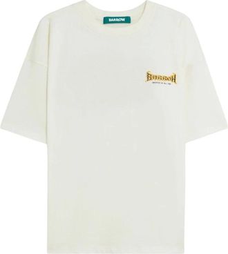 Barrow Barrow, Homme, Tops, Blanc, Taille: XS Jersey T-Shirt Jewel Edition