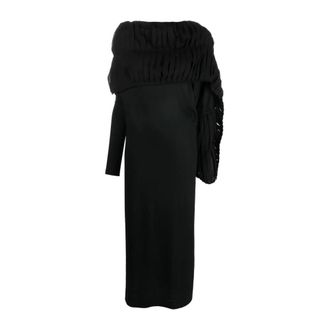 Yohji Yamamoto Damen, Kleider, Schwarzk, SGr&ouml;&szlig;e