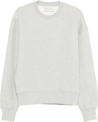 Ami Sweat-shirt avec Big Ami De Coeur emboss&eacute; ton sur ton