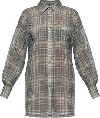 Coperni Femme, Blouses et Chemises, Gris, Taille: 40 FR Chemise &agrave; Carreaux
