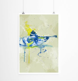 Paul Sinus Art Biathlon IV 90x60cm auf Masterclass Metallic Pearl High Gloss Photo Paper