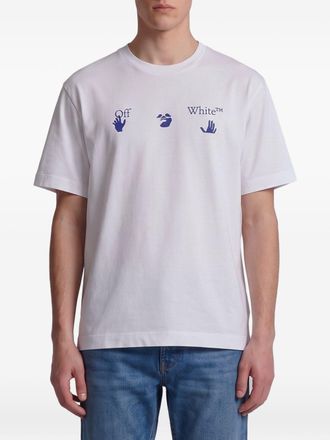 Off-white T-shirt en coton blanc cass&eacute; Bacco Arrow Skate