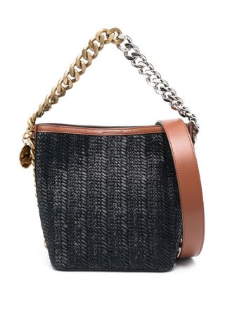 Stella McCartney sac cabas médium à détail de chaîne - Noir