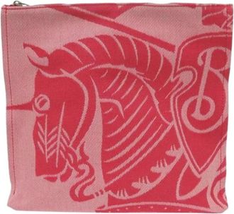 Burberry Sac clutch Pre-owned - Femme - Pre-owned - Rouge - Taille: ONE Size