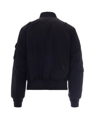 adidas Mens Bomber Jacket Nylon Black Polyamide