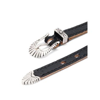 Our Legacy Silver-Tone Buckle Belt - Silver