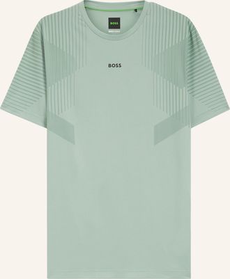 HUGO BOSS T-Shirt Ts_Active Push Slim Fit gruen