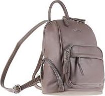 Pierre Cardin Sac &agrave; dos en cuir v&eacute;ritable pour femme Made in Italy 28 x 31 x 14 cm 1859, taupe, One-size