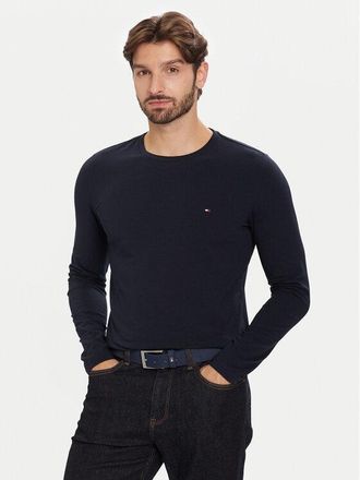 Tommy Hilfiger Longsleeve Stretch Tee MW0MW10804 Dunkelblau Slim Fit