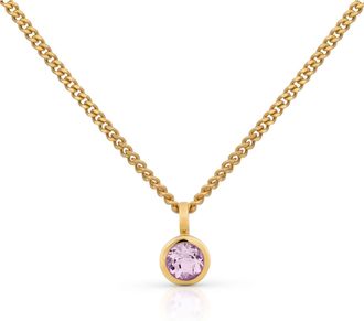 Orolino Halskette Gold 585 mit pinkem Amethyst 5mm