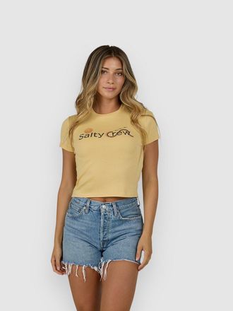 Salty Crew Sunny Side Baby T-Shirt jaune