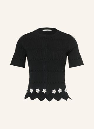 Maje Strickjacke Mit Schmuckperlen schwarz