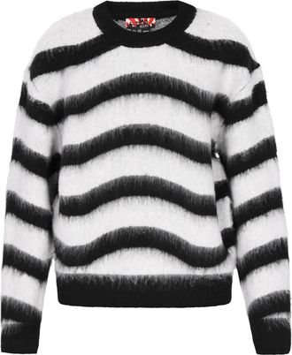 Mymo Pullover Frauen schwarz-wei&szlig;