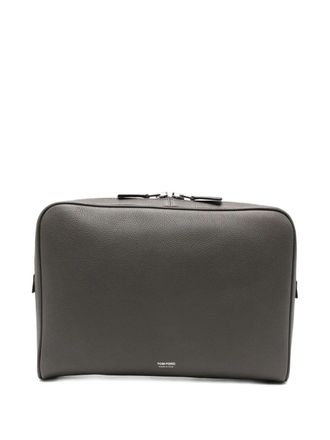 Tom Ford Pochette In Pelle Soft Grain Leather Minimal Line