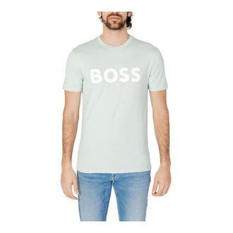 HUGO BOSS Homme, Tops, Vert, Taille: L T-shirt r&eacute;fl&eacute;chi pour homme