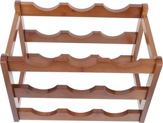 Lurrose Sewroro Weinregal aus Bambus f&uuml;r Zuhause Weinpr&auml;sentationsst&auml;nder f&uuml;r K&uuml;che Weinflaschenhalter f&uuml;r Restaurant Weinregal-Dekoration f&uuml;r Bar