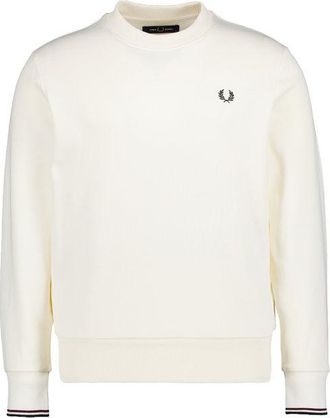 Fred Perry Herren Sweatshirt wei&szlig; unifarben