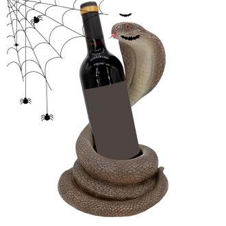 Generic Tier-Weinregal, Tier-Weinst&auml;nder, Weinst&auml;nder mit Schlangenmotiv, Weinregal f&uuml;r den Innenbereich, Schlangen-Weinflaschenhalter, Tier-Weinflaschenhalte