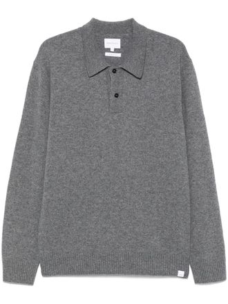 Norse Projects polo en laine mérinos - Gris