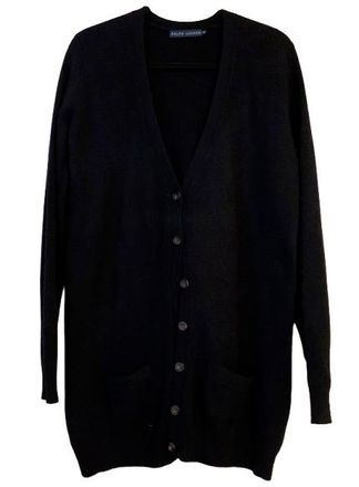 Ralph Lauren Navy Blue Cashmere Blend Cardigan Size XL