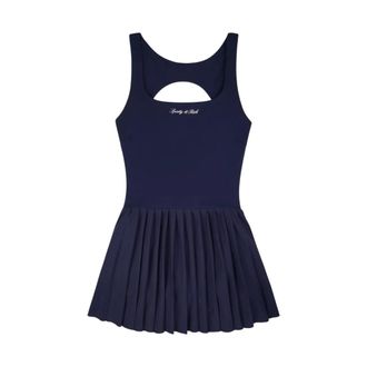 Sporty & Rich Signature Logo Court Dress - - Sport - Damen - Blau - M