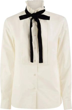 Max Mara Blouse Wkiaceto - Femme - Blouses et Chemises - Blanc - Taille: 40 FR