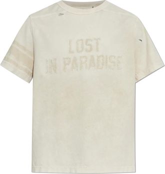 Misbhv Misbhv, Homme, Tops, Beige, Taille: XS Lost In Paradise T-shirt