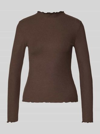 Only Slim Fit Langarmshirt mit Viskose-Anteil Modell EMMA