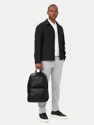 Calvin Klein Rucksack Calvin Klein Emblem Aop Deboss Round Backpack LV04D3560G Schwarz