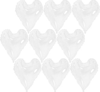 BESPORTBLE Mobestech 10 St&uuml;ck Herzf&ouml;rmige Blumenstrau&szlig; Verpackungsballons aus Transparentem TPU Durchscheinend Hoch Atmungsaktiv f&uuml;r Blumenverpackung und Valenti