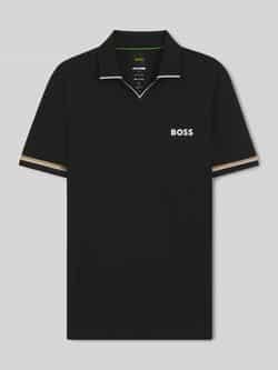 HUGO BOSS Slim Fit Poloshirt mit Label Print Modell PL_TOC SERVE 2