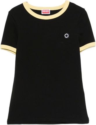 Kenzo Femme, Tops, Noir, Taille: 36 FR Fg52Ts2174Sj T-shirt