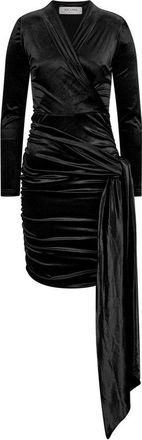 Nicowa A-Linien-Kleid NOSIMA (1-tlg) aus Samt mit Taillenschleppe