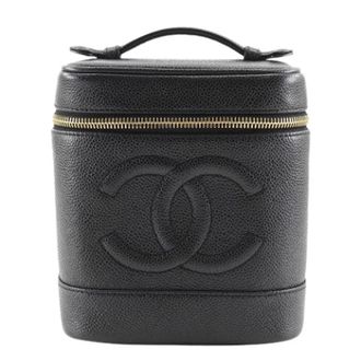 Chanel Pre-owned Vanity Caviar Skin Pouch - - Pre-owned - Damen - Schwarzk - ONE SIZE