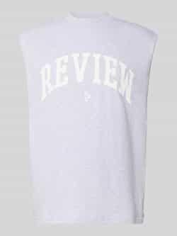 Review Tanktop mit Logo-Print