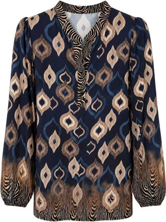 2-Biz Femme, Blouses et Chemises, Bleu, Taille: 42 FR Blouses