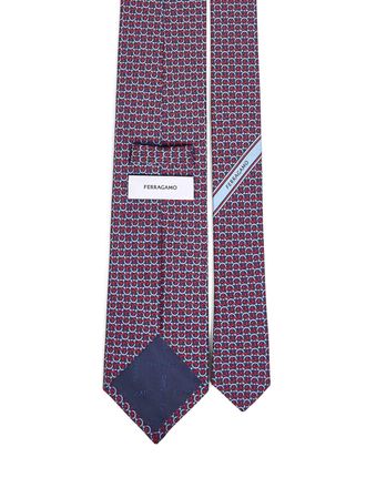 Ferragamo Mens Tie Cerchio Multicolour Silk Ties & Bow