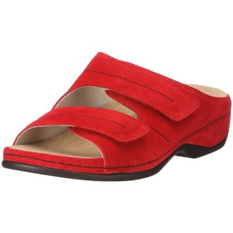 Berkemann 01080 Melbourne Fedora washable, Damen Clogs & Pantoletten, Veloursleder, Rot (rot 250), EU 38 2/3, (UK 5.5)